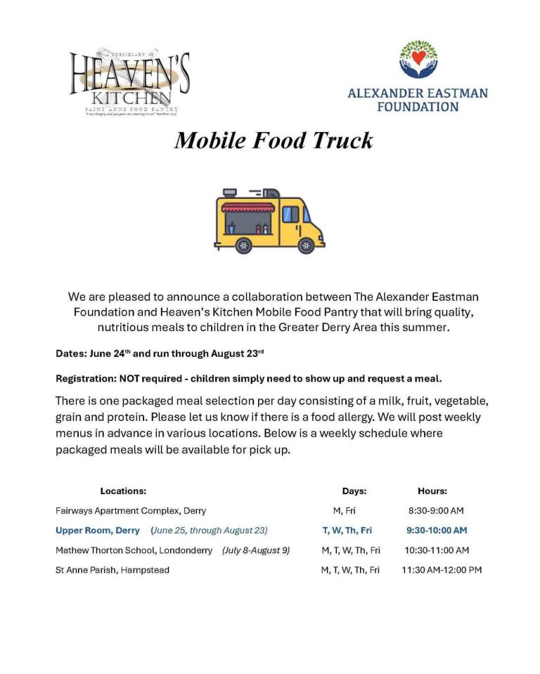 2024 Summer Children’s Feeding Program – Alexander Eastman Foundation